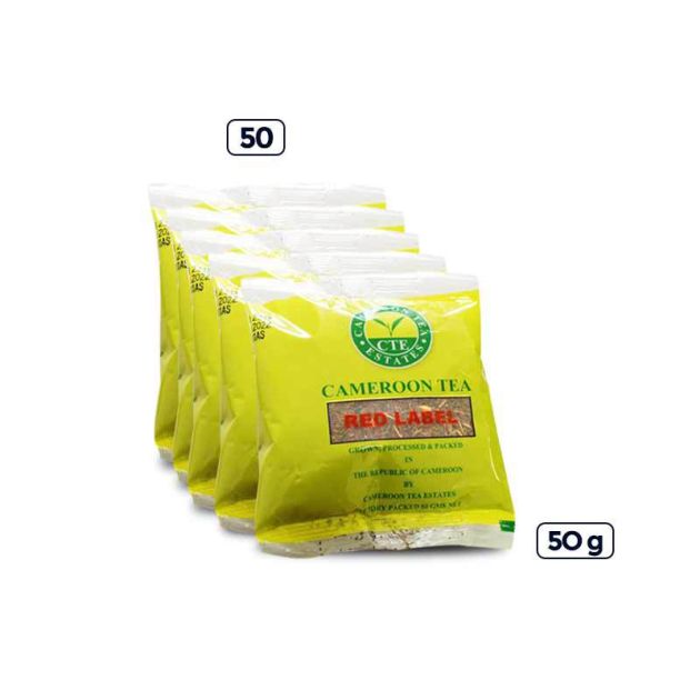 NDAWARA Red Label Tea - Sachet - CTE - 50g x 50 | Glotelho Cameroun
