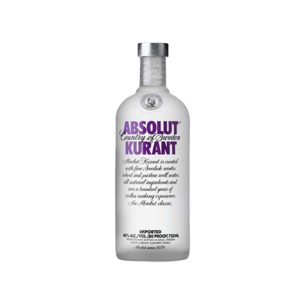 VODKA - ABSOLUT - Kurant - 750 ML - 40% Alcool | Glotelho Cameroun