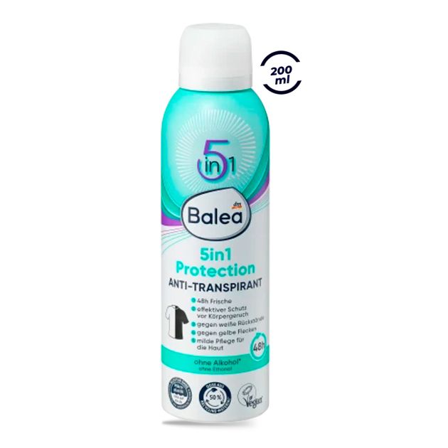 Balea - Déo Spray Protection Anti-Transpirant 5en1 - 200 ml | Glotelho ...