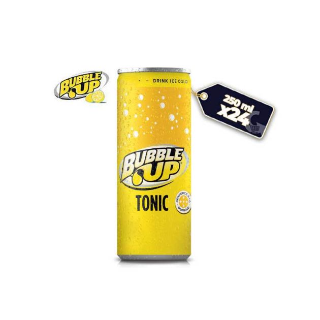 24 Cannettes de Jus Bubble Tonic - 250ml | Glotelho Cameroun