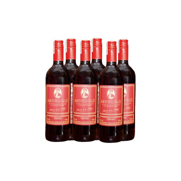 Carton de 6 bouteilles de Baron de la vallée Tinto rouge moelleux semi ...