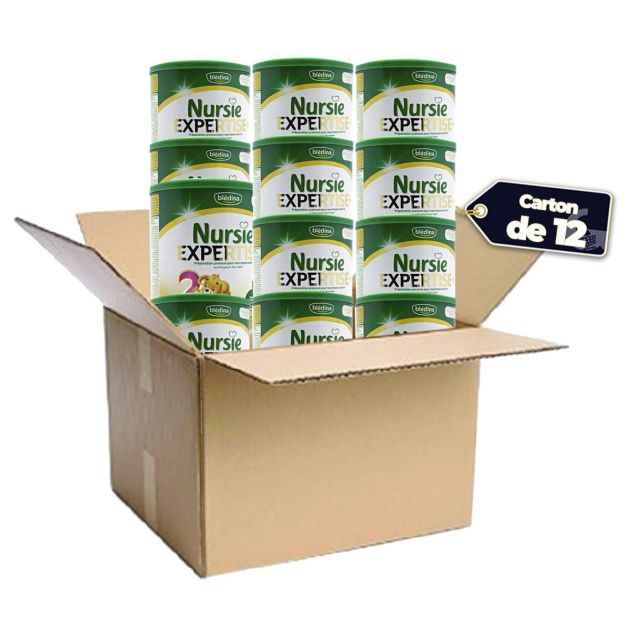Carton de 12 boites de lait Nursie Expertise - 2e age (6-12 mois ...