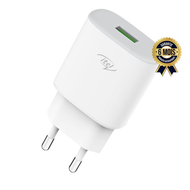 Chargeur ITEL ICW 182ec - 18 watts - Cordon USB vers type-C | Glotelho ...