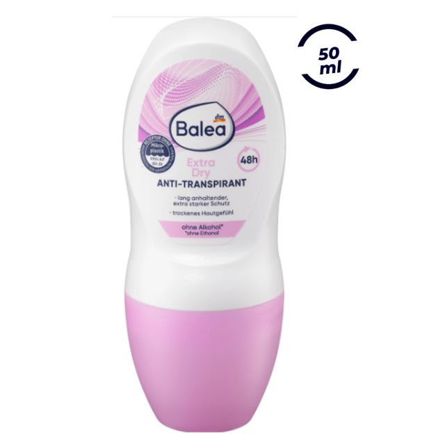 Déodorant Roll-on Antisudorifique Extra Sec - Balea - 50 ml | Glotelho Cameroun