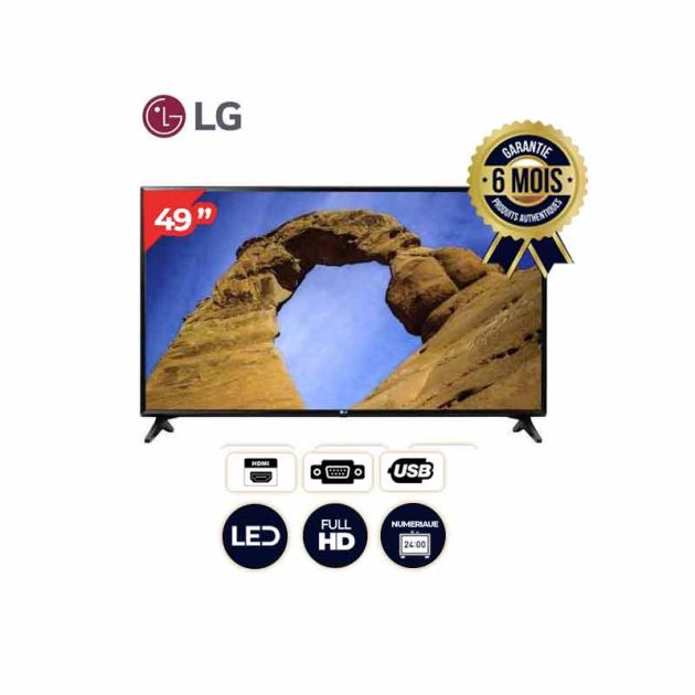 Télévision LG TV UHD - UM7340 TV LED Smart IPS 4K - 49 pouces - 6 Mois | Glotelho Cameroun