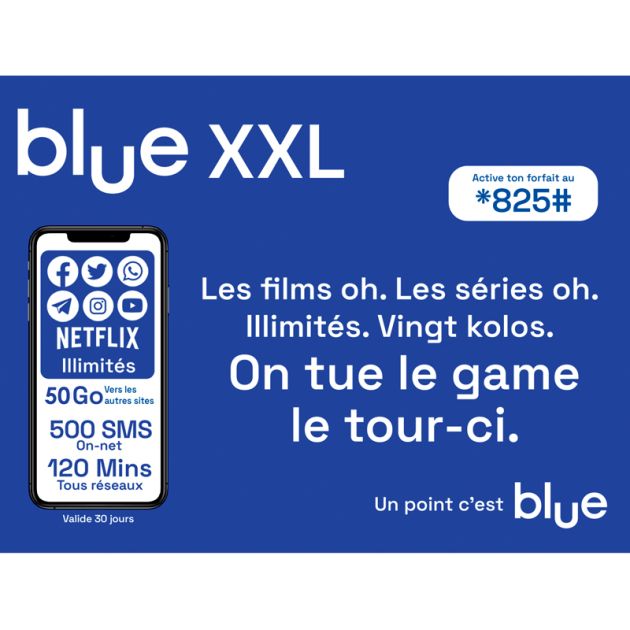 Crédit de recharge Camtel - Blue 1 XXL - Applis illimitées - Haute ...