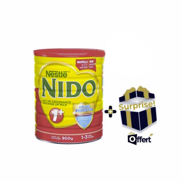 Lait de croissance Nestlé NIDO 1+ - 1-3 ans - 900g + Cadeau Suprise ...