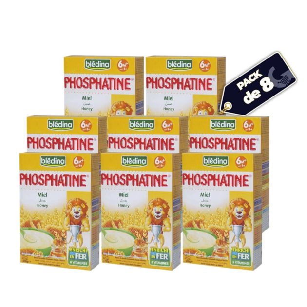Phosphatine Mais Miel 200 G - Pack de 8 | Glotelho Cameroun