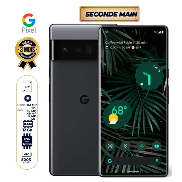 Google Pixel 6 Pro 5G seconde main sans carton - 128 Go - 12Go RAM ...