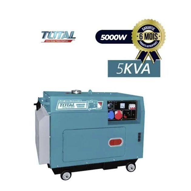 Groupe électrogène - Total - TP250003-1 - 5000W - inverseur - 6 mois de garantie | Glotelho Cameroun
