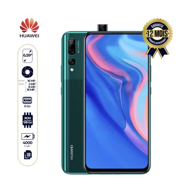 Huawei Y9 Prime(2019) - 6.59'' - 128Go/6Go RAM - 2 SIM - 16MP/16MP ...