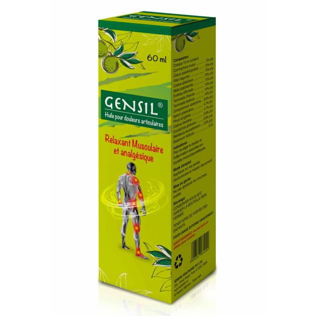 GENSIL - Huile pour douleur articulaire- Relaxant et Analgésique ...