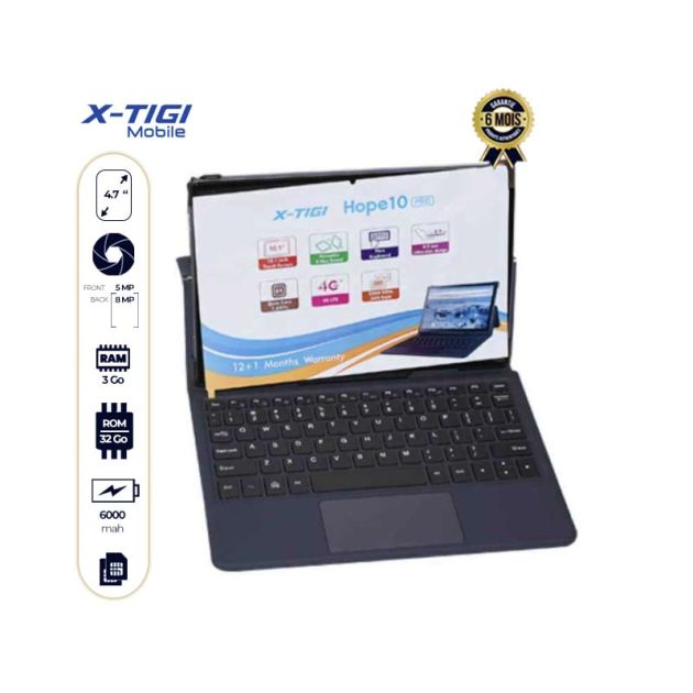 Tablette X-Tigi Hope 10 pro - 32Go/3Go RAM – 8MP - 6000mAh - 10,1 ...