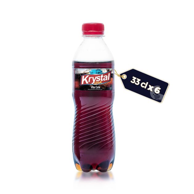 Pack de 6 Jus Gazeux Krystal - Vita cola - 33cL | Glotelho Cameroun