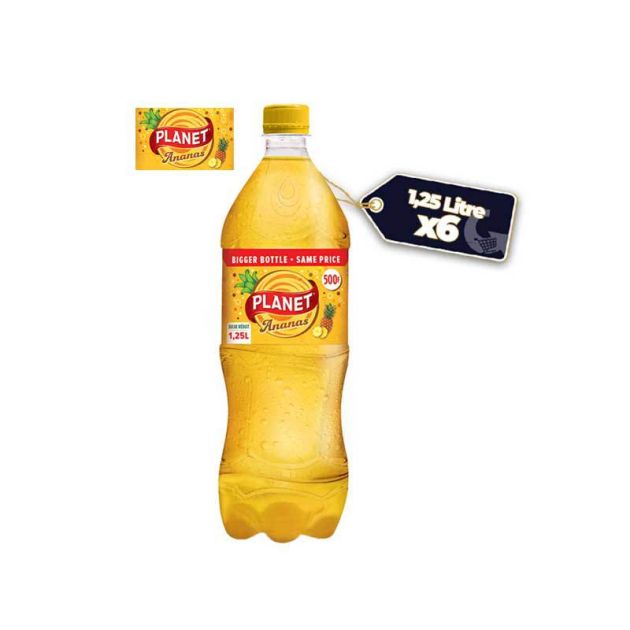 Pack de Jus Planet Ananas - 6*1,25L | Glotelho Cameroun