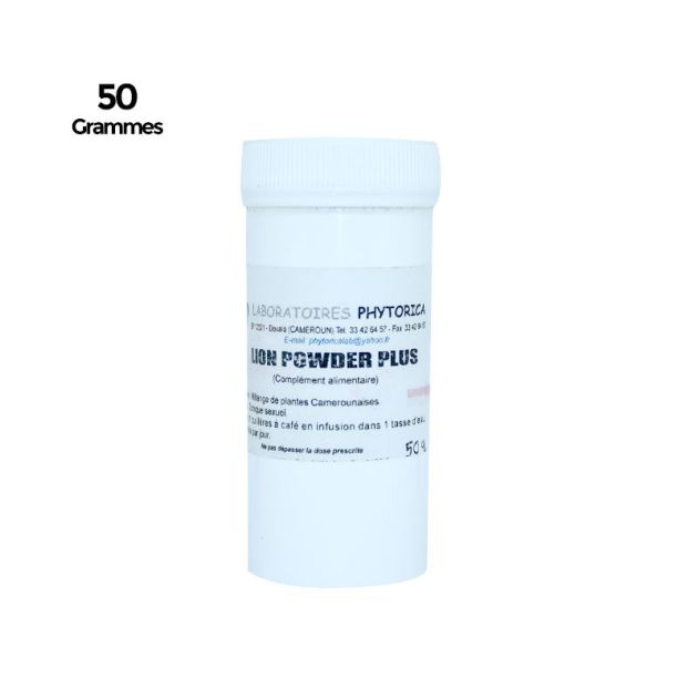 Lion Powder Plus 50g | Glotelho Cameroun