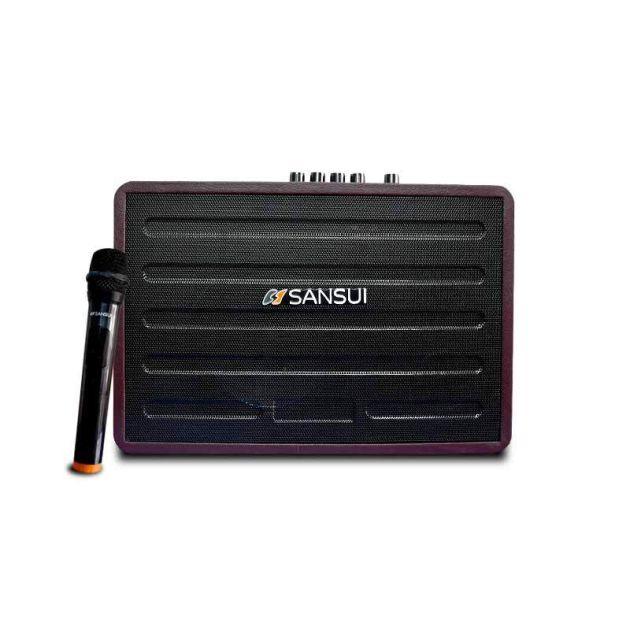 Baffle SANSUI - K63 - Haut Parleur Bluetooth Avec Micro - Marron - 6 ...