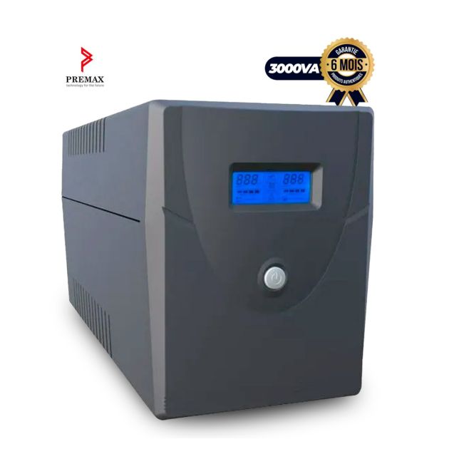 Onduleur 3kVA/3000VA - Premax PM-UPS3000 - 6 Mois | Glotelho Cameroun