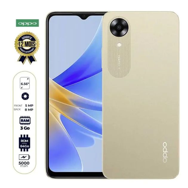OPPO A17K - 64 Go/3Go - 6.56" - 2 Nano SIM - 8MP/5MP - 5000mAh ...