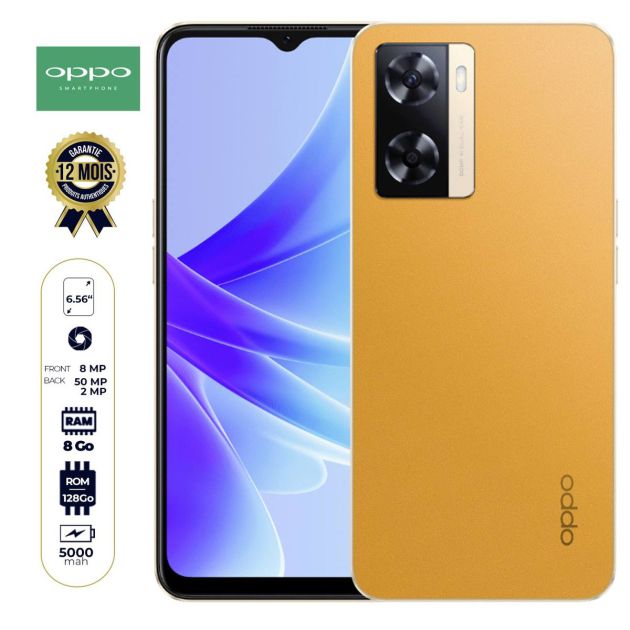 OPPO A77s - 128 Go/8Go RAM - 6,56'' - 2 Nano SIM - 50MP+2MP/8MP ...
