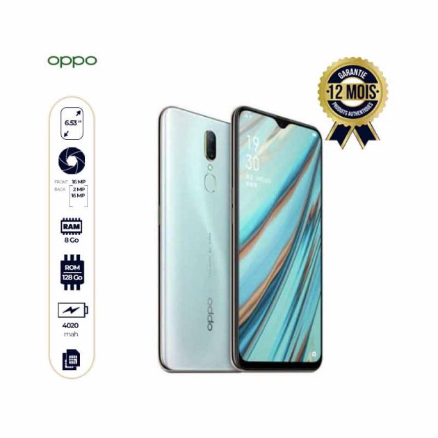 Smartphone oppo A9 - 128Go/8Go - 6.53" - 16 MP - dual nanosim - 4020 ...