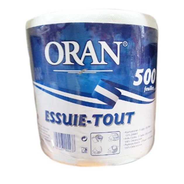 Essuie Tout - Oran - 500 Feuilles | Glotelho Cameroun