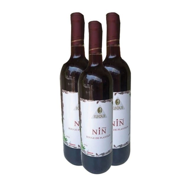 Pack de 3 Vin de Plantain Rouge 100% Camerounaise - Alcool 13% - Volume ...