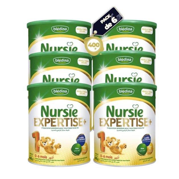 Pack de 6 Boites - Lait Nursie Expertise 1er age (0-6 mois) - 400G ...
