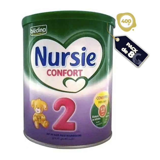 PACK de 8 BOITES - Lait Nursie confort 2e Age ( 6-12 mois) - 400g ...