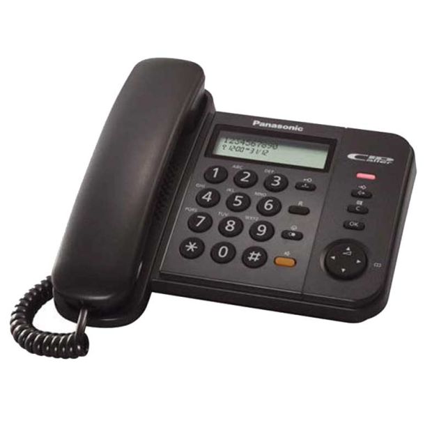 Panasonic KX-TS580 Téléphone Fixe Filaire – 3 Mois – noir | Glotelho Cameroun