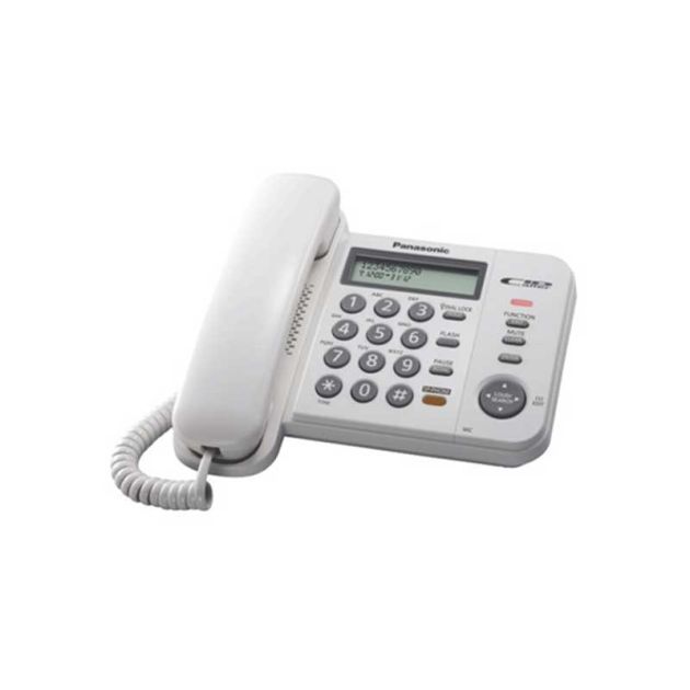 Téléphone fixe avec fil Panasonic KX-TS580 T - Garantie 3 Mois - Blanc | Glotelho Cameroun