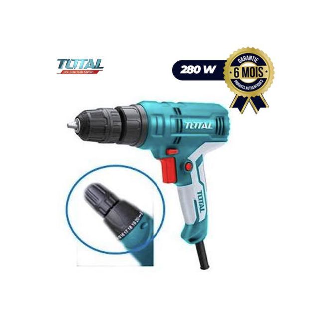 Perceuse électrique - Total - TD502106 - 280 W - 06 mois de garantie | Glotelho Cameroun