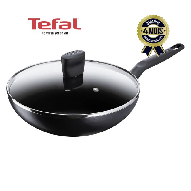 Poêle Antiadhésive/Wokpan Super Cook Avec Couvercle - TEFAL - B4591684 - 28 cm - 4 Mois ...