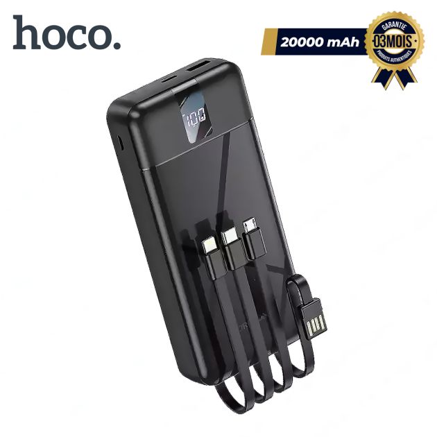 Powerbank – HOCO – EJ53A – 20000mAh – 12W – Sortie 5V/2.4A – Câbles ...