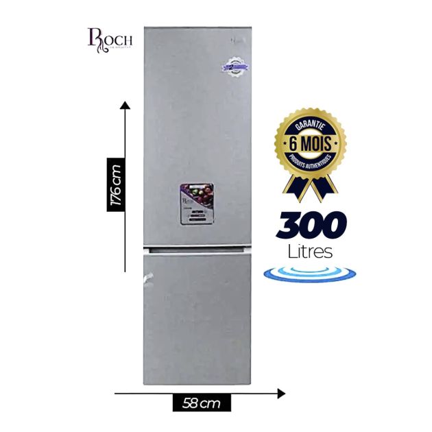 Réfrigérateur combiné Roch - RFR-350 - 300 Litres - 6 mois de garantie ...