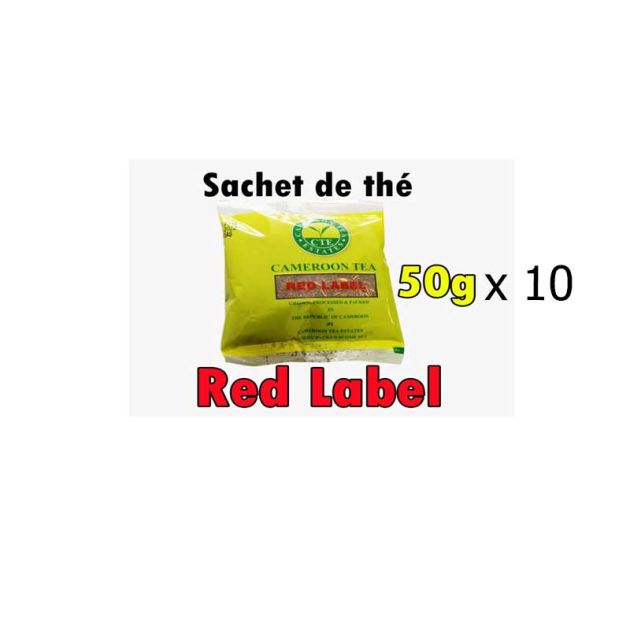 NDAWARA Red Label Tea - Sachet - CTE - 50g x 10 | Glotelho Cameroun