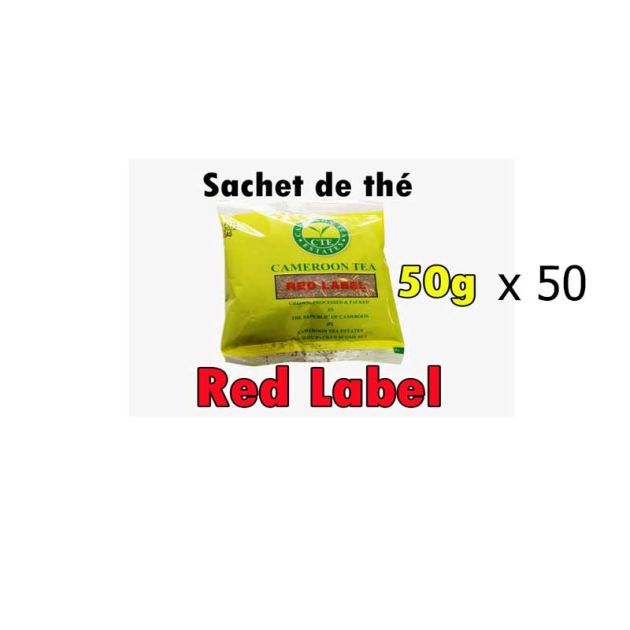 NDAWARA Red Label Tea - Sachet - CTE - 50g x 100 | Glotelho Cameroun