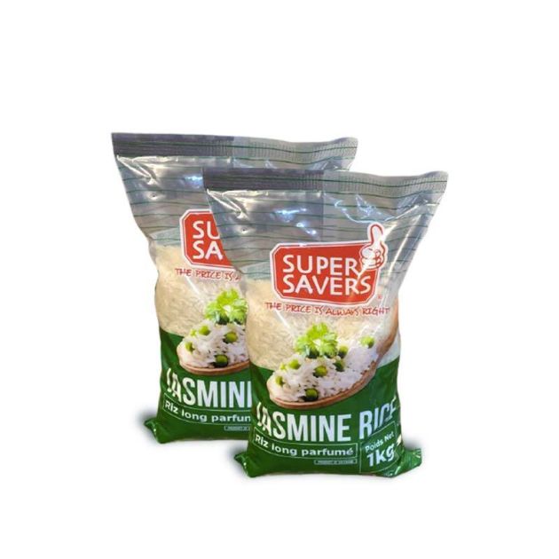 2 Sac De Riz Parfumé Jasmine Rice Long Grain - 1kg | Glotelho Cameroun