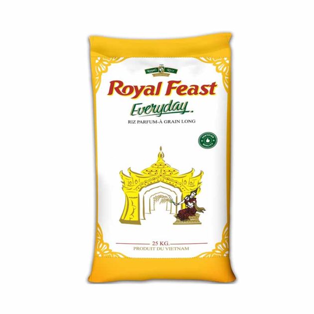 Riz Royal Feast Everyday Parfumé Long grain - 25kg | Glotelho Cameroun