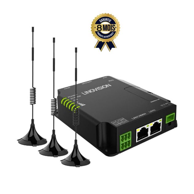 Modem/Routeur Industriel 4G LTE - Double Carte SIM - Linovision IOT ...