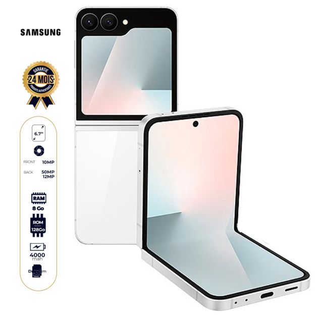 Samsung Galaxy Z Flip 7 FE - 128 Go - 8Go RAM - Ecran AMOLED dynamique ...