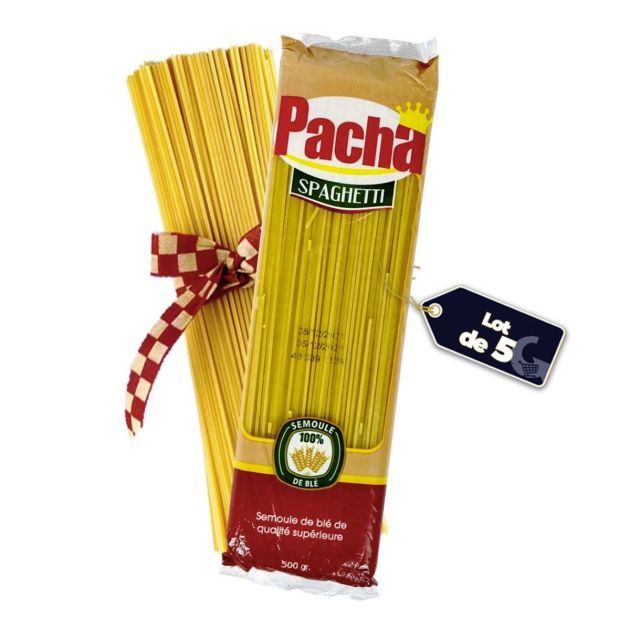 Spaghetti Pacha - Lot de 5 - 500g | Glotelho Cameroun