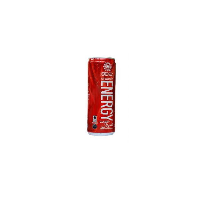 STEAZ ORGANIC ENERGY DRINK - Super Fruit - 355 ml | Glotelho Cameroun