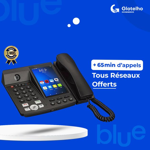 Téléphone Fixe Androïde SQ Mobile LS-100 - 4G LTE - Wifi Hotspot - Bluetooth - 4000 mAh - 06 ...