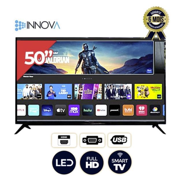 TV innova 50'' smart - MA50SM - FHD - Décodeur intégré - 6 Mois de ...