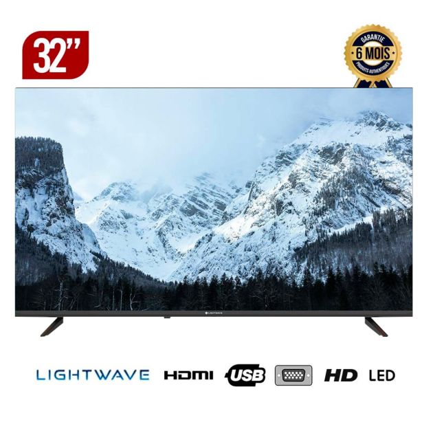 TV Numérique 32 pouces - LIGHTWAVE - LW-E3211-T2S2 - Garantie 6 mois | Glotelho Cameroun