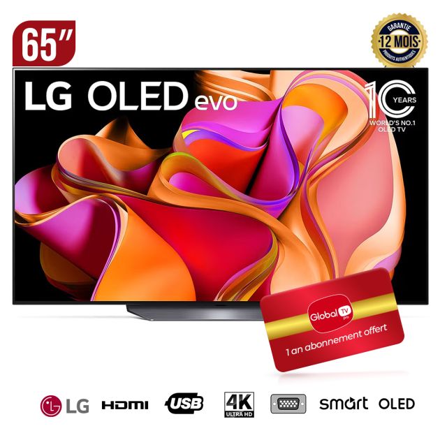 TV Smart LG OLED 65 pouces - OLED65CS3VA - Série CS - Magic Remote - 4K Cinéma HDR WebOS - Smart ...