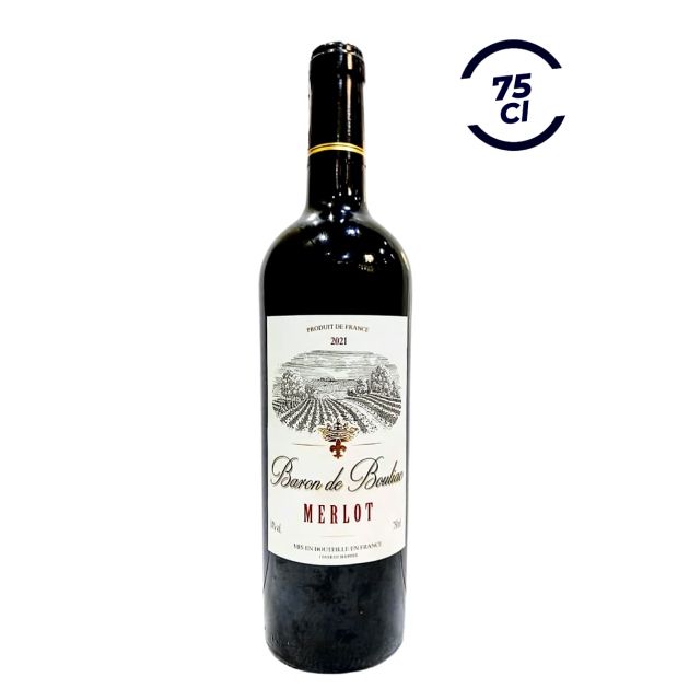 Vin Rouge - Merlot - 2021 - 75CL | Glotelho Cameroun