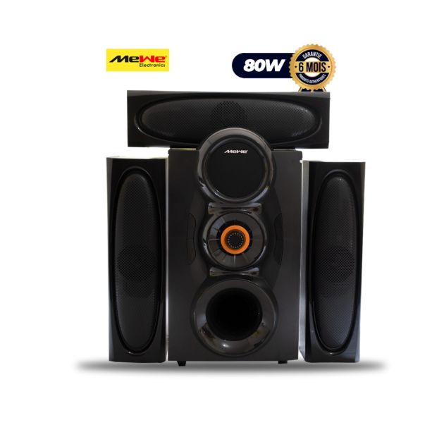 Woofer MEWE - 80W - MW SP324 - Bluetooth - USB - SD - FM Radio - AUX ...