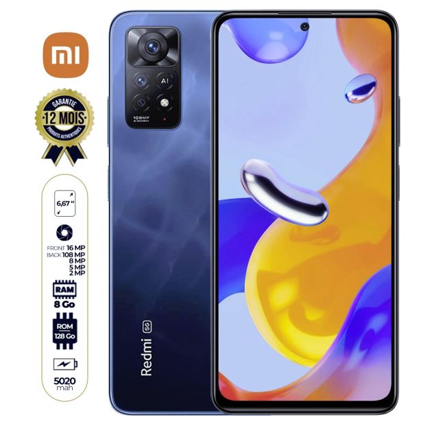 Xiaomi Redmi Note 11 Pro 5G - 6.67" -128Go/8Go RAM - Version Globale ...